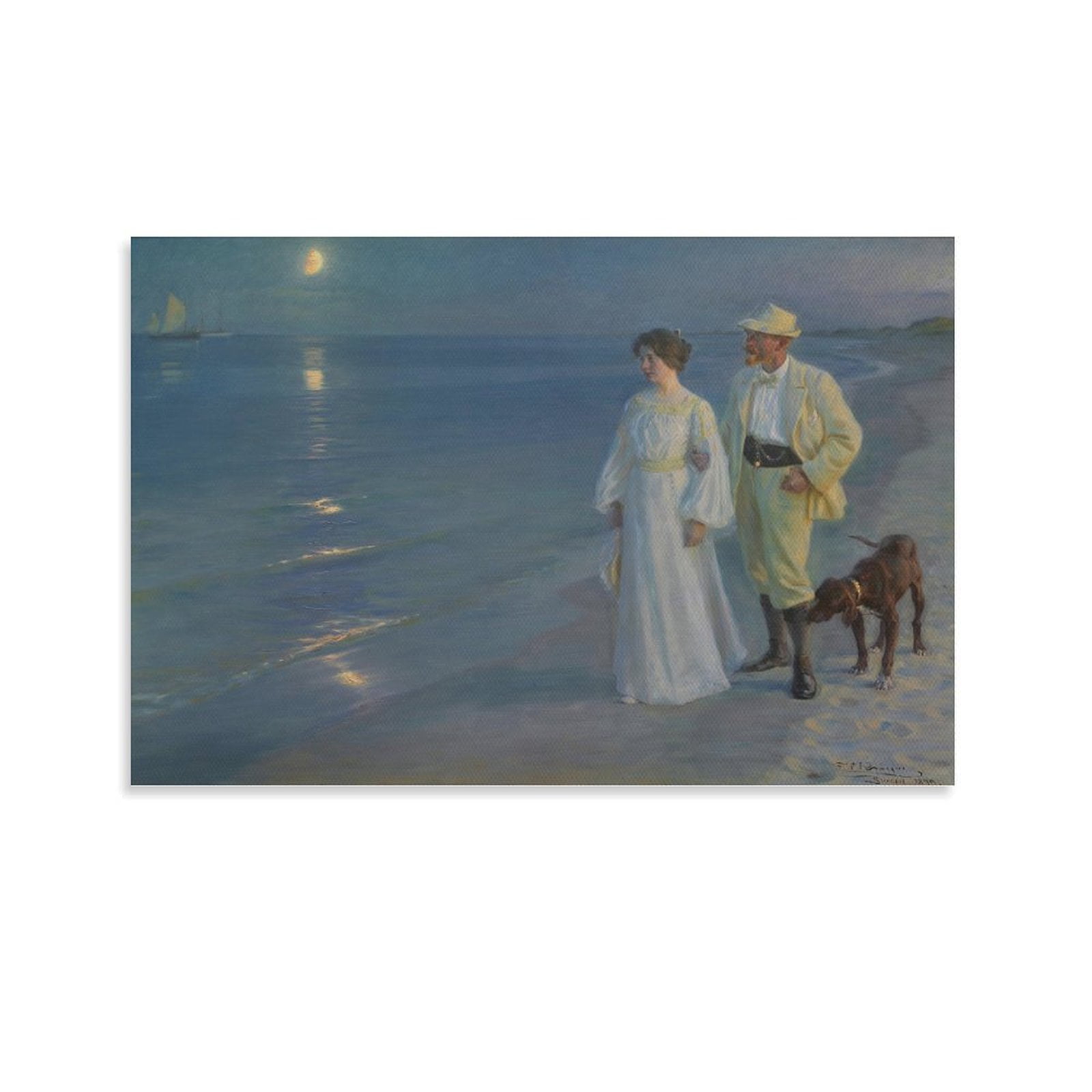 Peder Severin Krøyer Summer Evening at Skagen's Beach Poster Poster ...