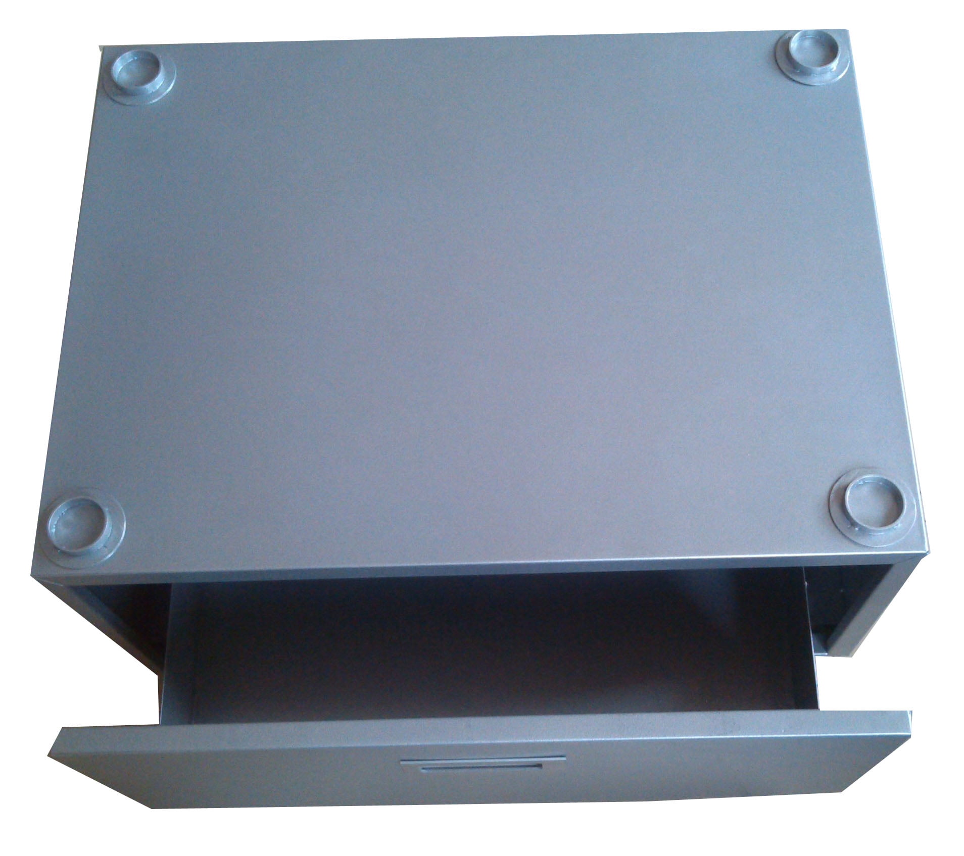 Pedestal : 11 " High Pedestal with Storage drawer , Color -Silver ...