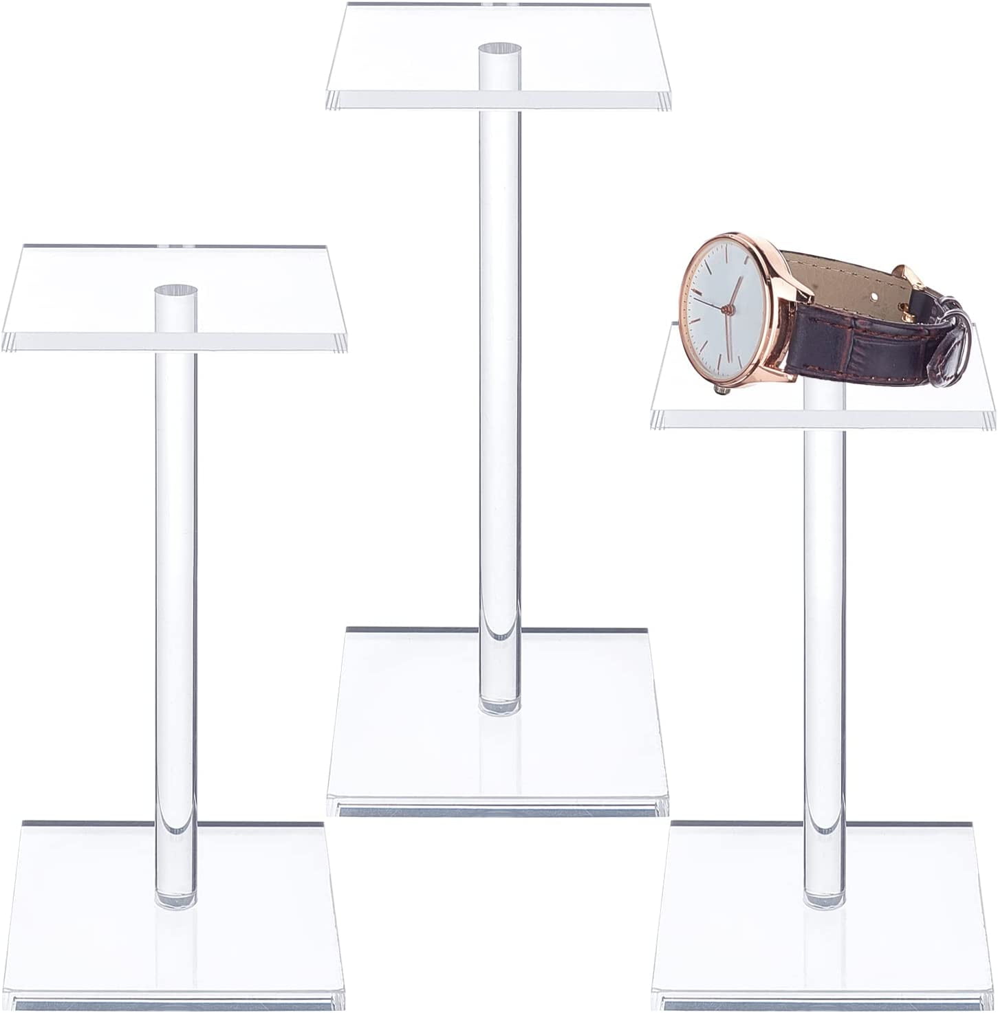 Pedestal Display Riser Square Barbell T-Shape Display Rack 4.7/5.5/6.4 ...