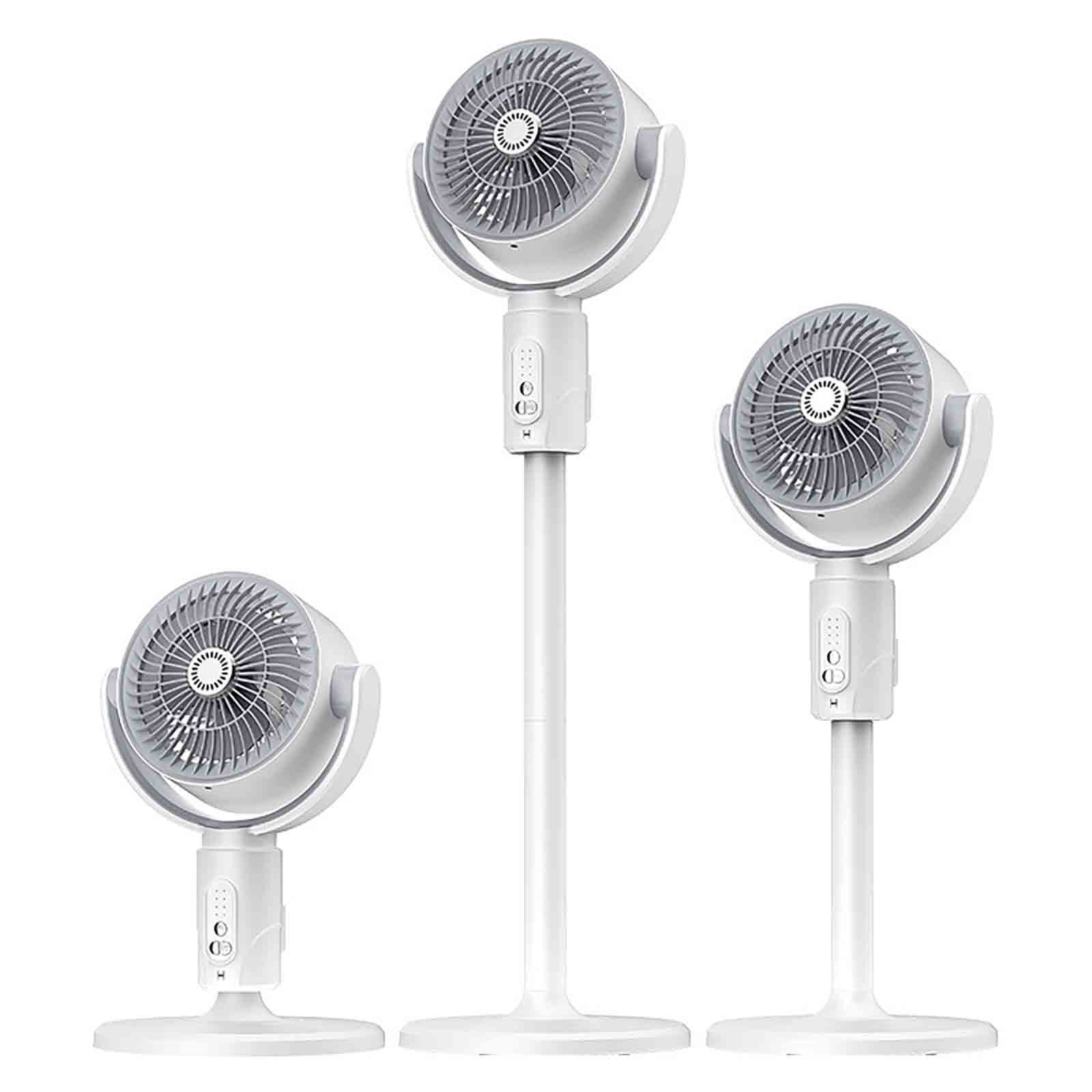 Pedestal Fan, Oscillating Floor Fan with Remote Control, 360° Rotation ...