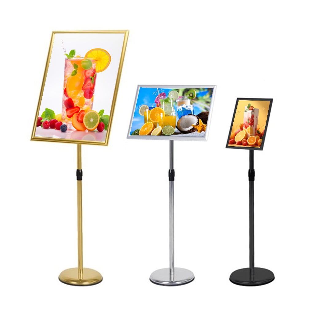 Pedestal Floor Stand Sign Holder Adjustable Pedestal Poster Stand with ...