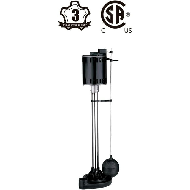 Pedestal Pump Stainless Steel, Thermal Protection, Adjustable Float ...