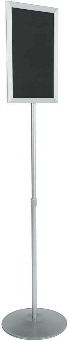 Pedestal Sign Holder Stand with Telescoping Post, Double-Sided Poster ...