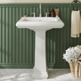Pedestal Sinks, Ceramic Sink for Bathroom, Rectangular Shape, Space ...