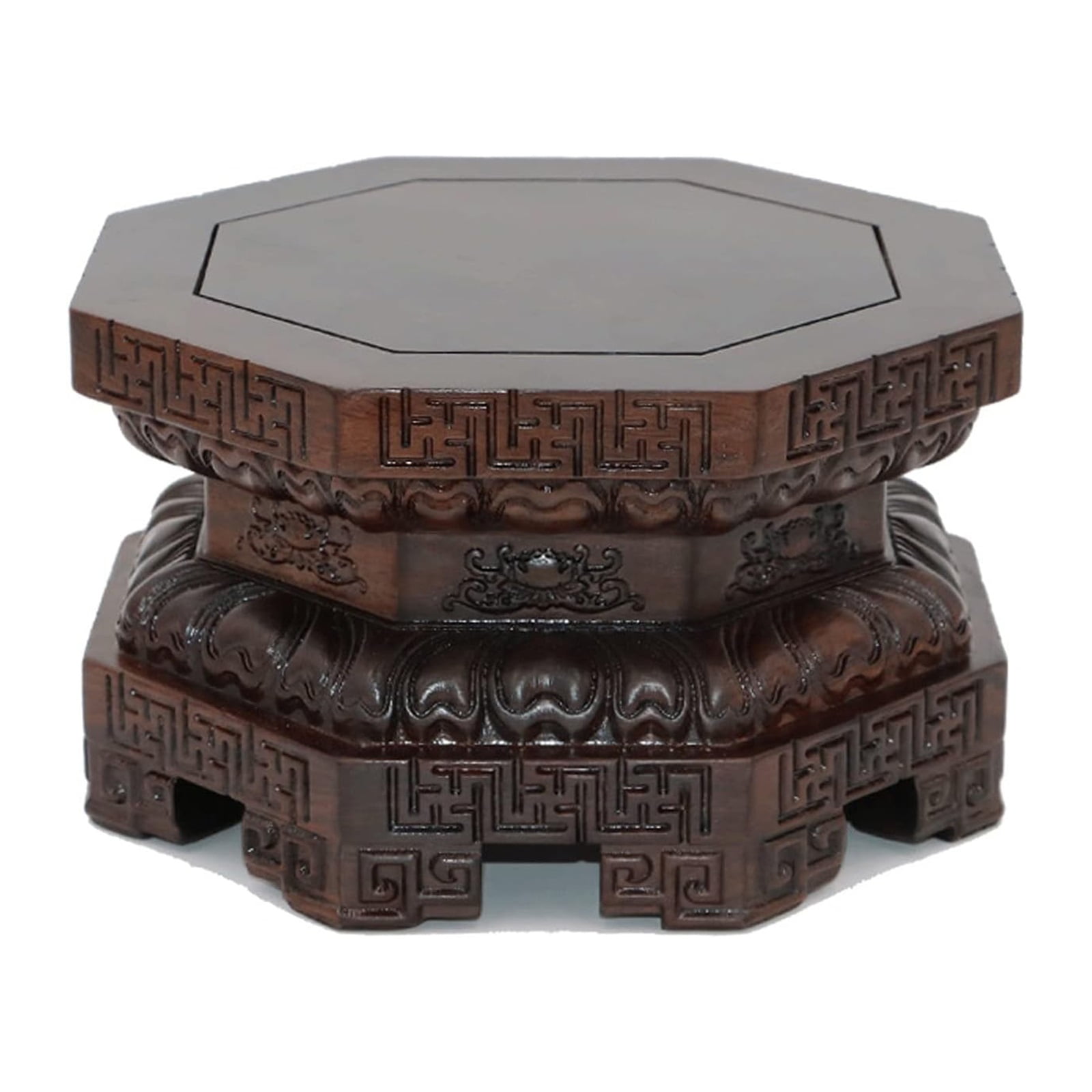 Pedestal Stand Buddha Statue Base Plant Pedestal Stand Solid Wood Base ...