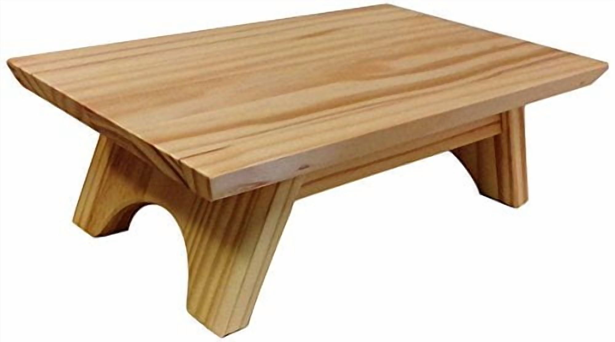 Pedestal Stand ~ Unfinished Pine (Shrine Table Pedestal: 15"×9" Wide ...