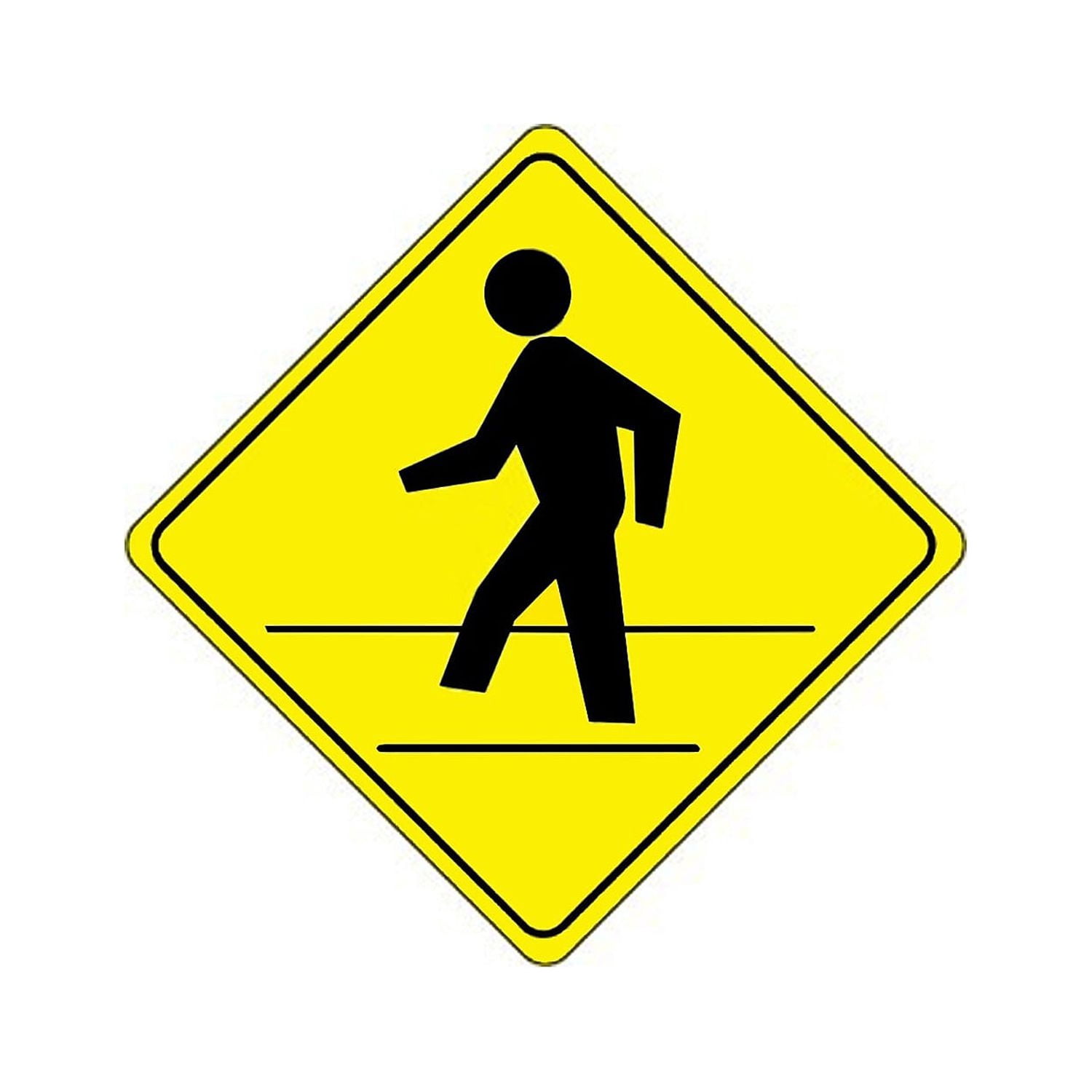 Pedestrian Crossing (Graphic) (Diamond Shape), 24X24, .080 Egp Ref ...