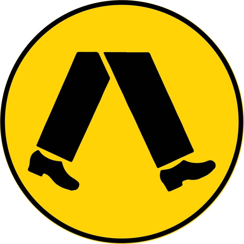 Pedestrian Crossing Symbol Multi Message Reflective Traffic Sign Metal ...