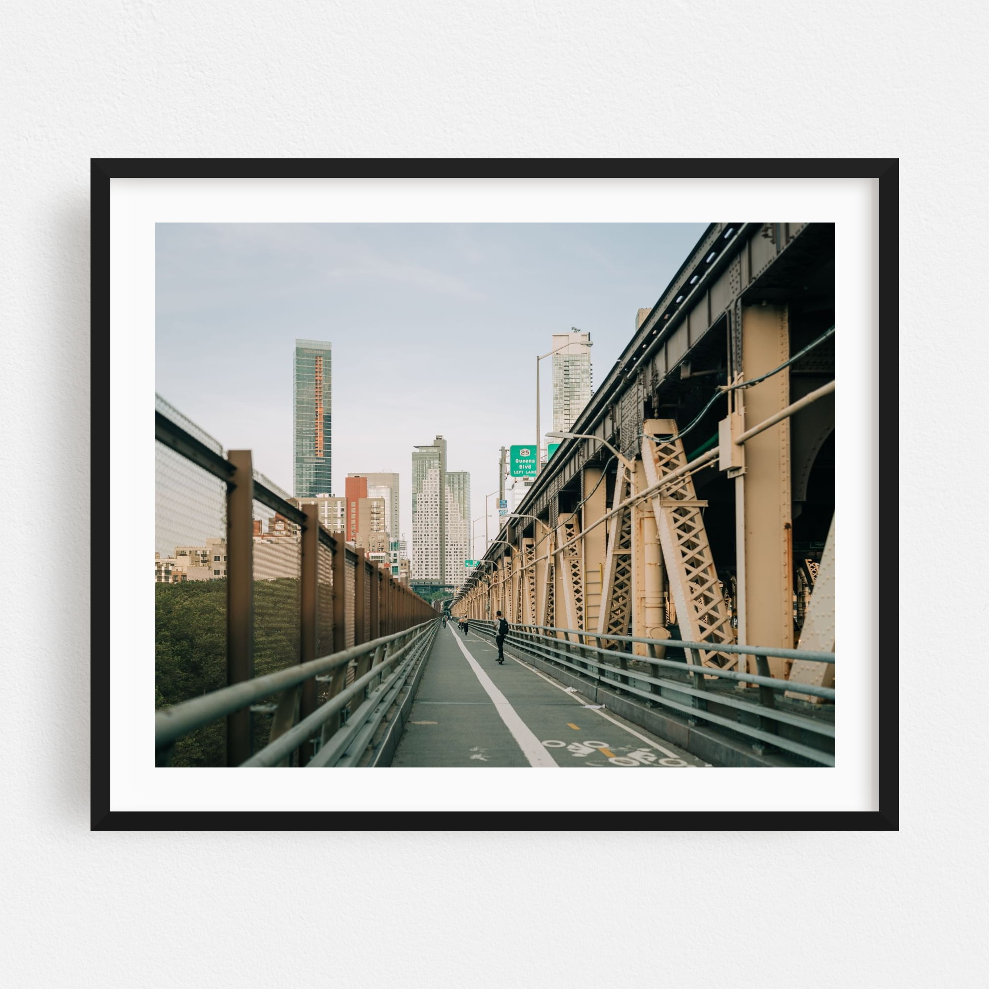 Pedestrian Walkway, Queensboro Bridge 01 - Manhattan New York ...