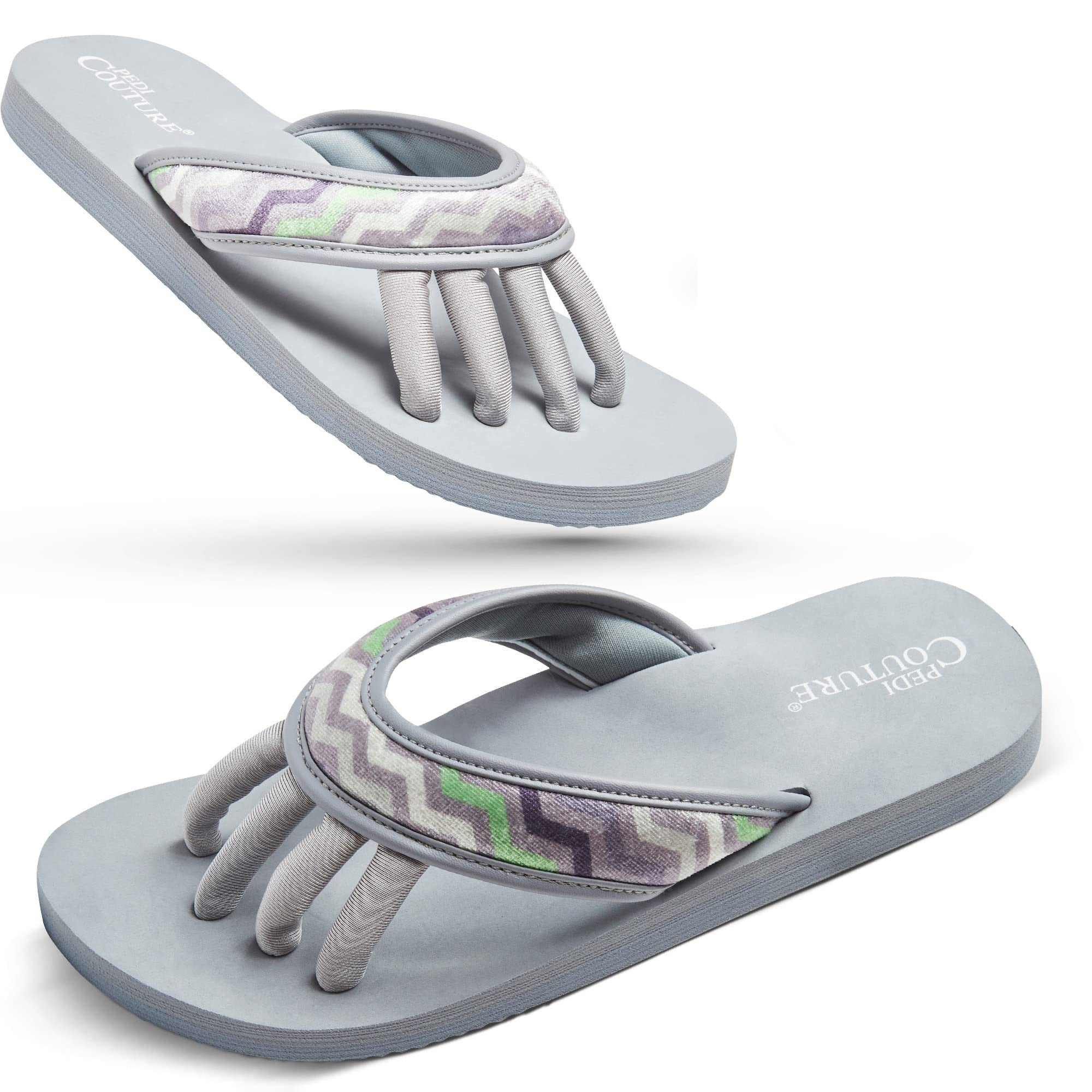 Pedi Couture Pedicure Sandals for Women - Toe Separator Slippers ...