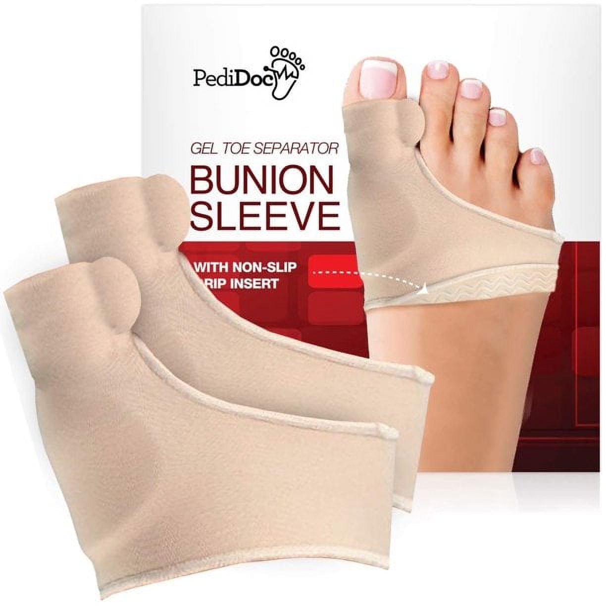 PediDoc Bunion Corrector Orthopedic Gel Toe Separator Cushioned Bunion ...