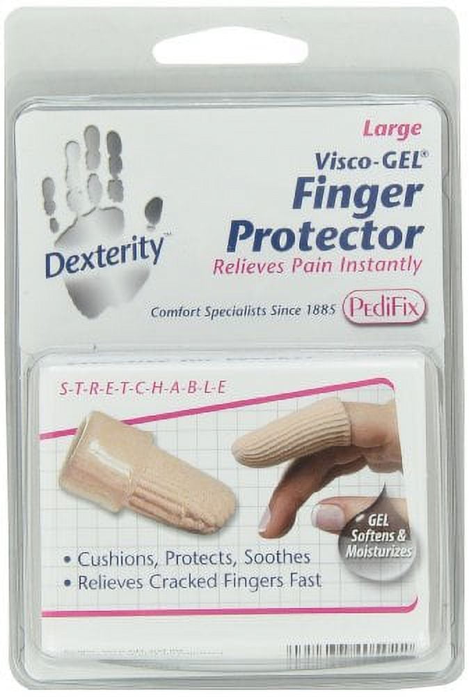 PediFix Dexterity Fabric-covered Finger Protector with Visco-gel Large ...