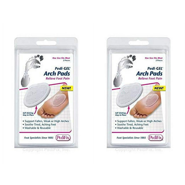 PediFix Pedi-GEL Arch Pads - One Size Fits Most 2PACK - Walmart.com