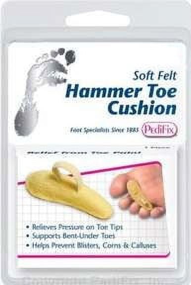 PediFix Soft Felt Hammer Toe Cushion Crest X-LARGE RIGHT -1- HSA/FSA ...