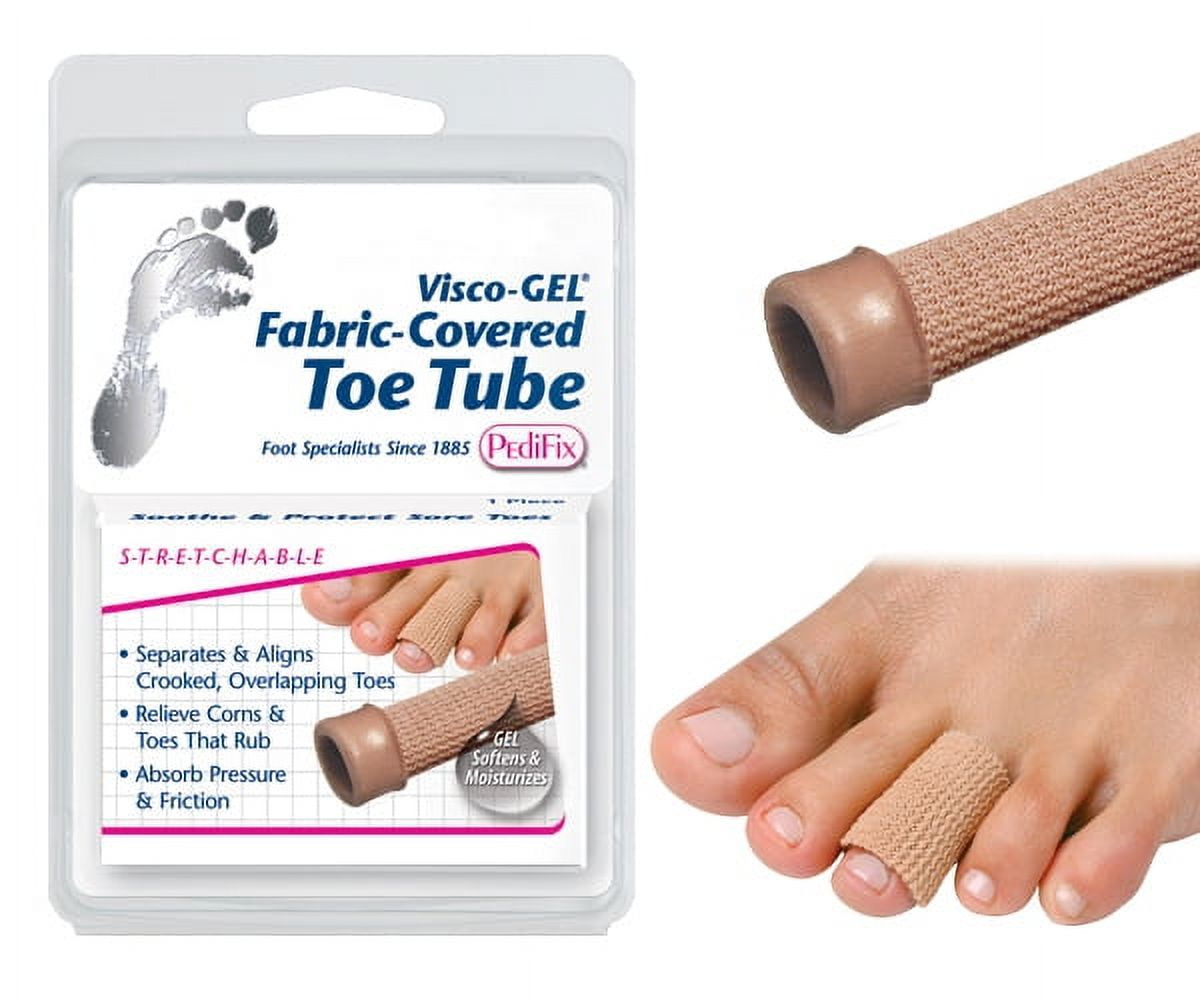 Pedifix Visco-GEL Fabric-Covered Toe Tube (#P1202) - Large, Each HSA ...