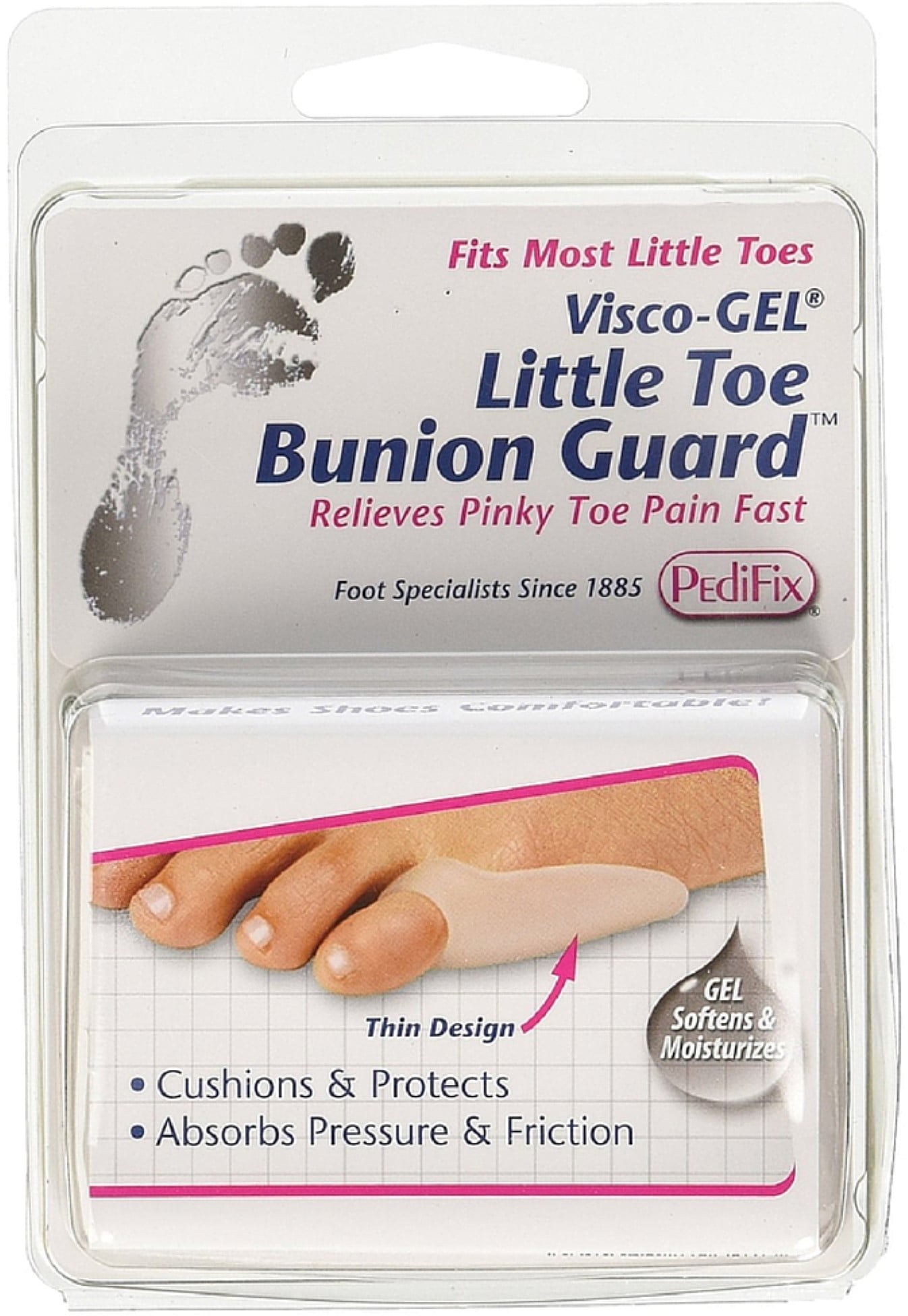 PediFix Visco-GEL Little Toe Bunion Guard 1 ea (Pack of 3) - Walmart.com