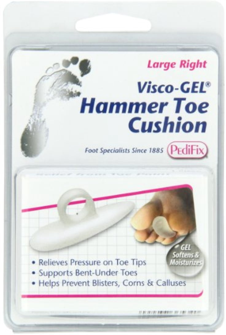 PediFix Visco-Gel Hammer Toe Cushion, Large Right 1 ea (Pack of 3 ...