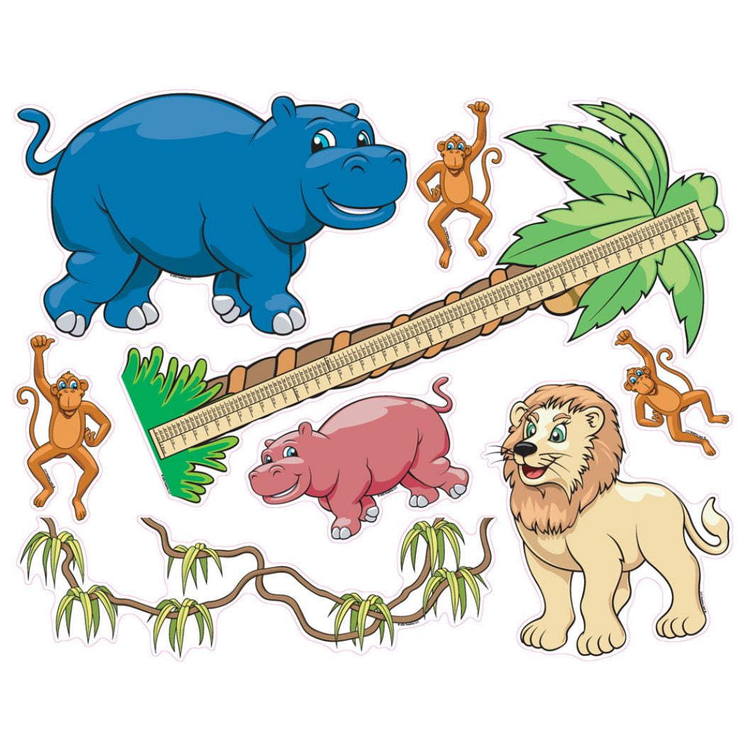 Pedia Pals Jungle Wall Decal Kit, Wall Art Decals, Wall Decor Stickers ...