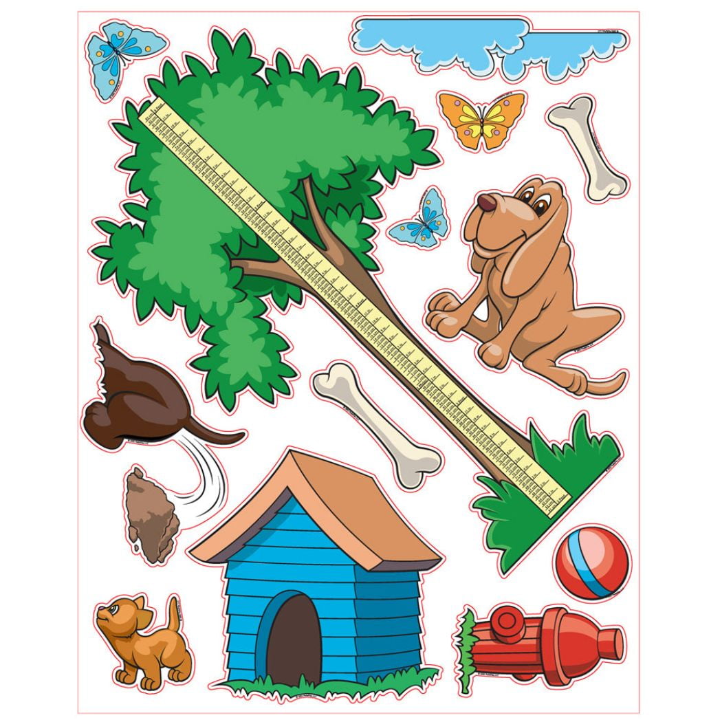 Pedia Pals Puppy Wall Decal Kit, Wall Art Decals, Wall Decor Stickers ...