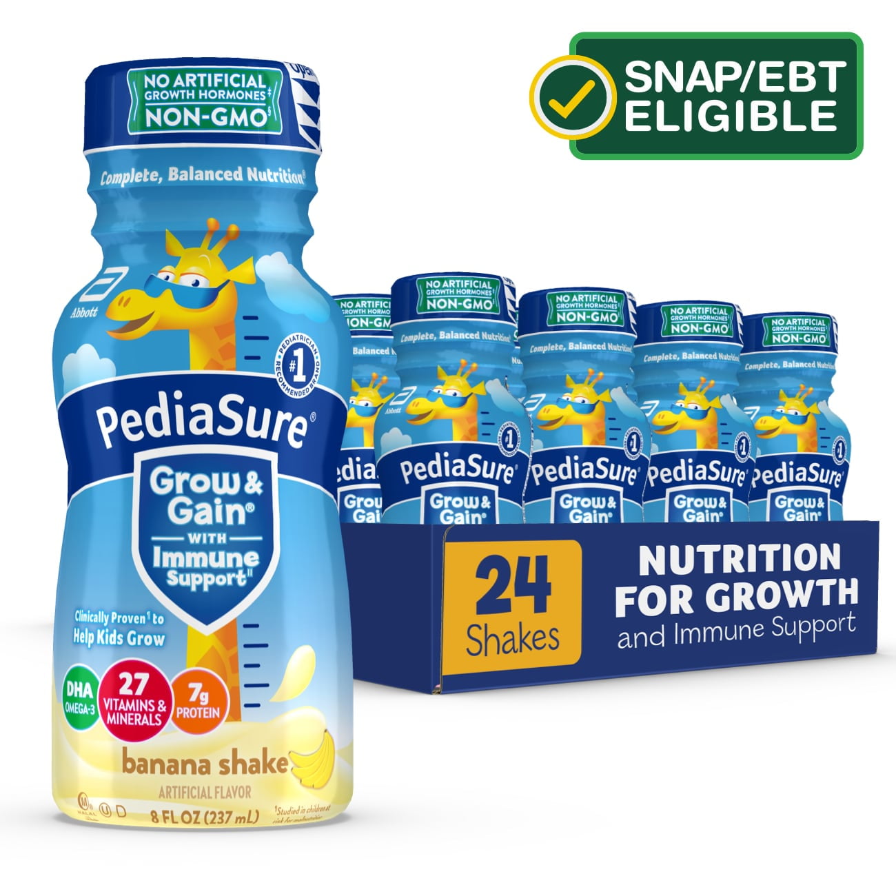 PediaSure Grow & Gain with Immune Support, Kids Protein Shake, 7g ...