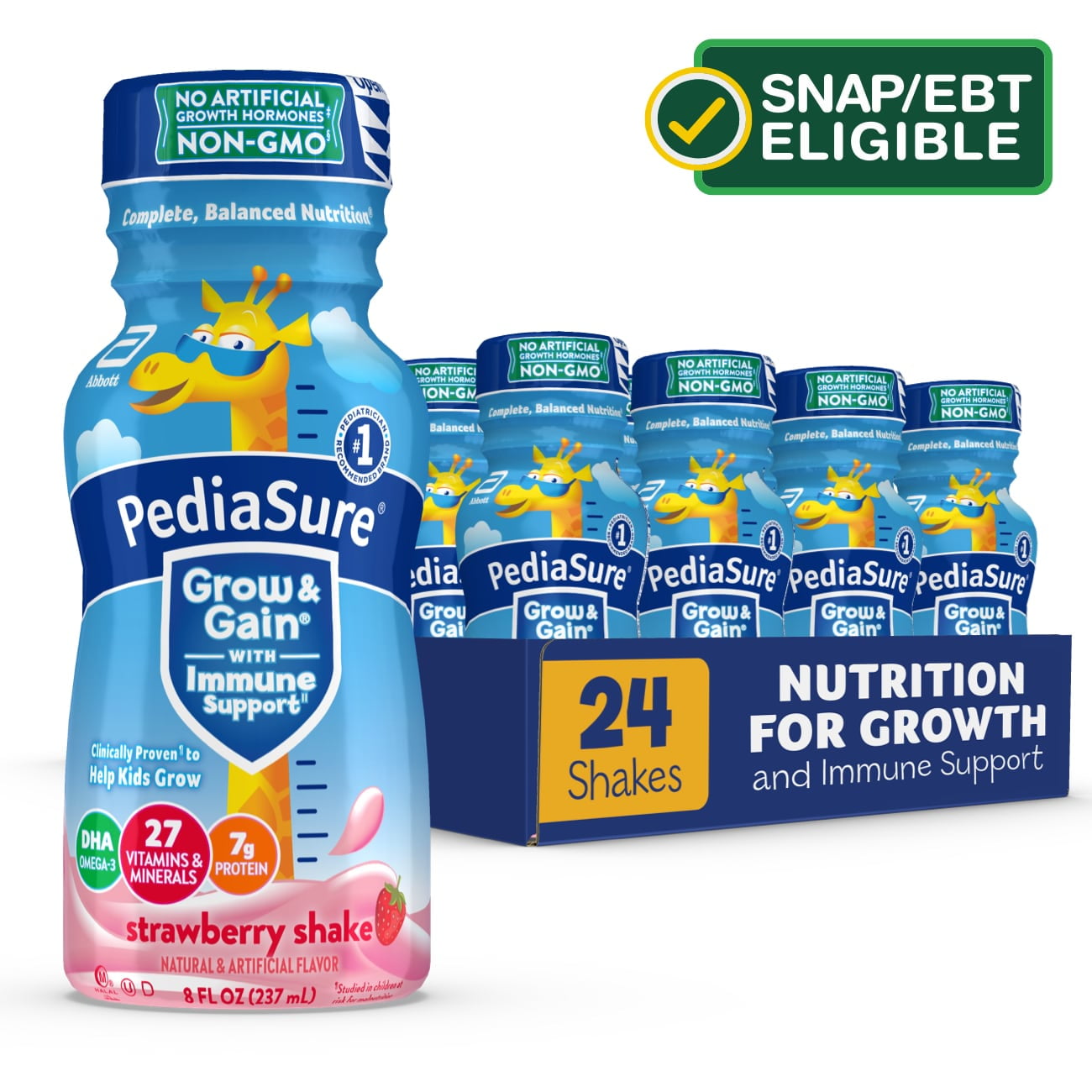 PediaSure Grow & Gain with Immune Support, Kids Protein Shake, 7g ...