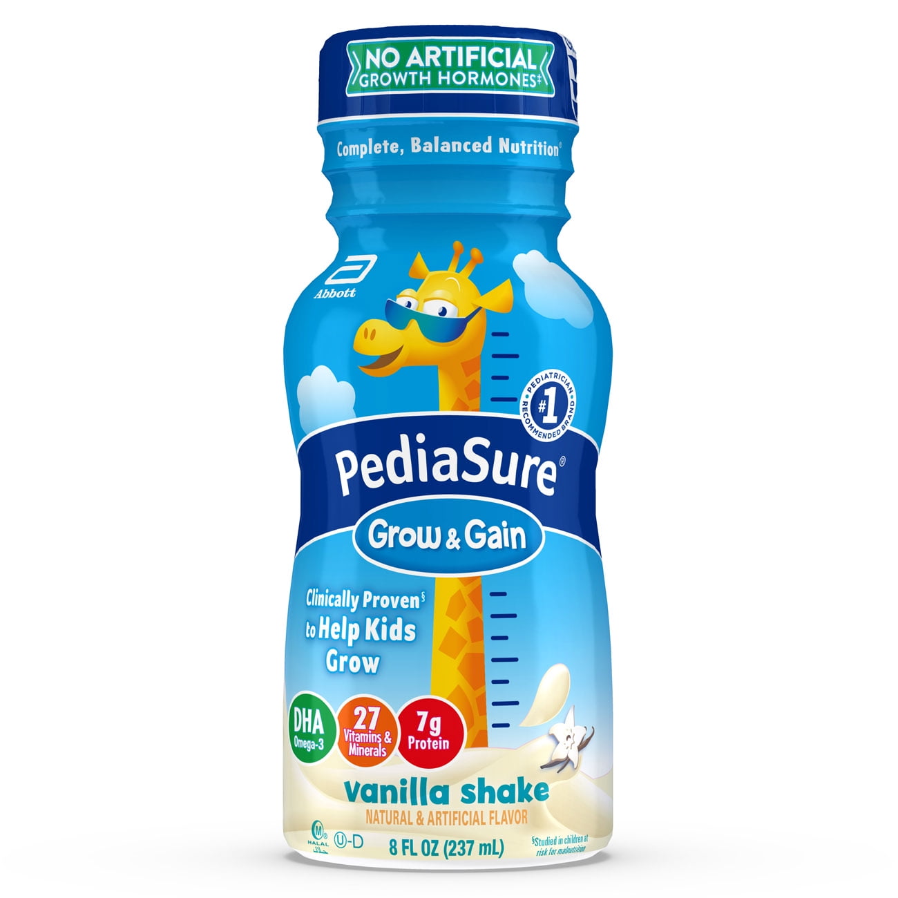 PediaSure Nutrition Drink, Vanilla, 8-Ounce Bottles (Pack of 24 ...