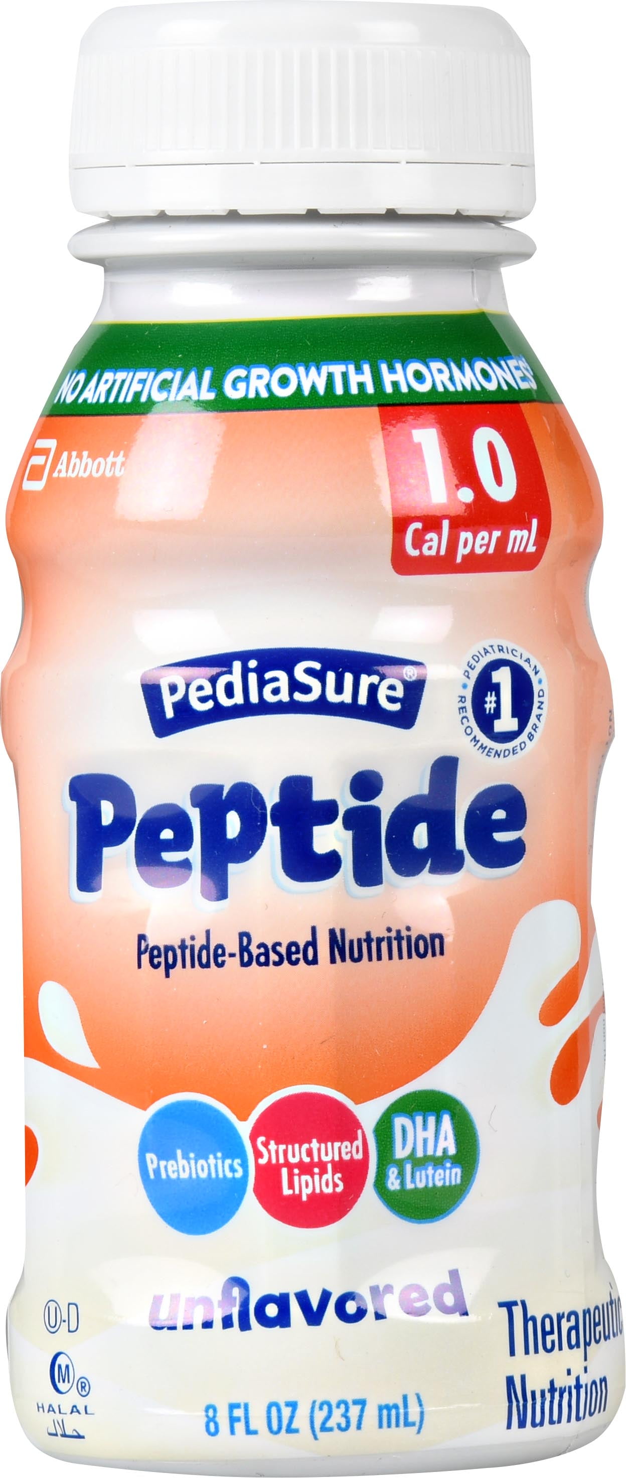 PediaSure Peptide Unflavored 1.0 Cal Pediatric Oral Supplement, 8 Ounce ...