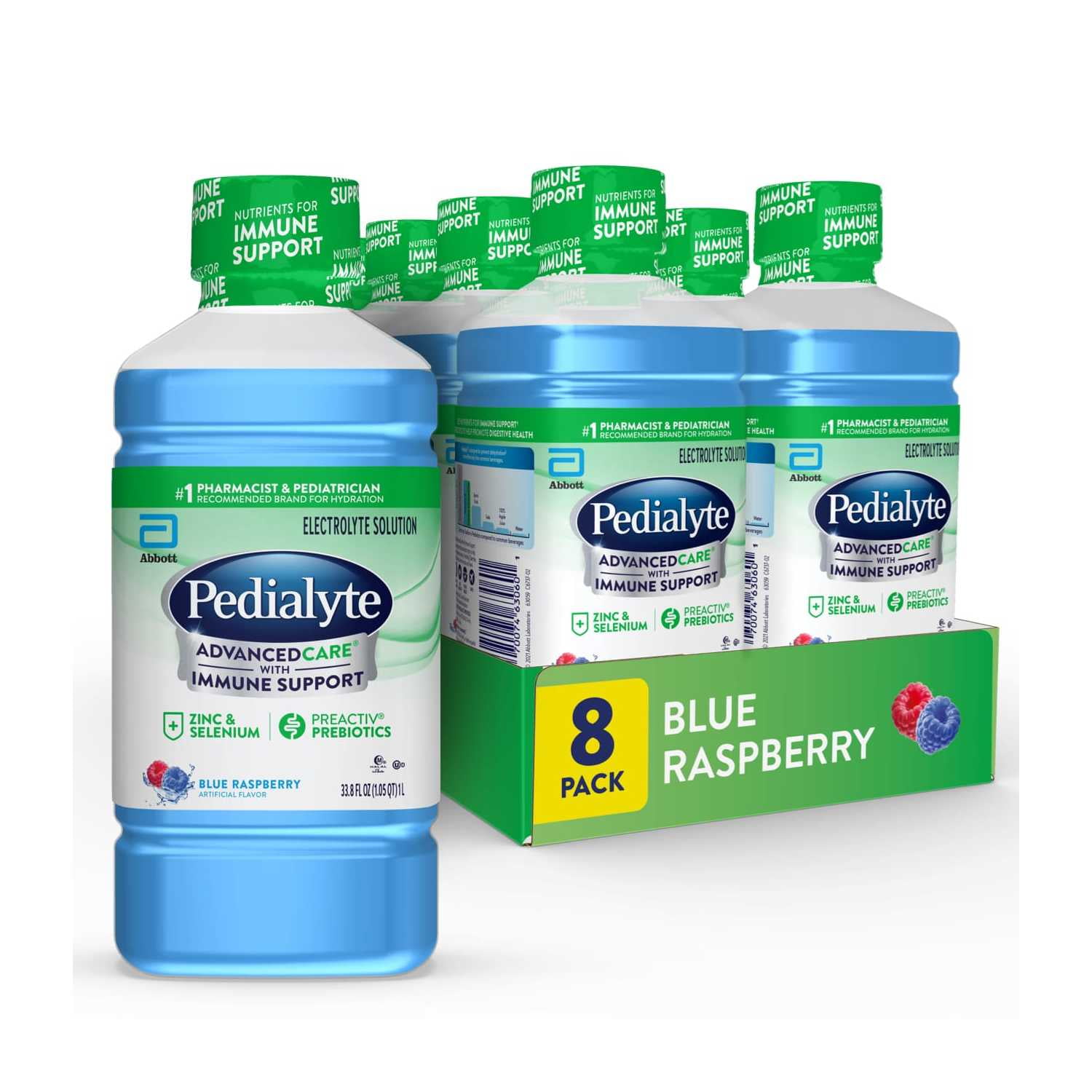 Free Shipping! Pedialyte AdvancedCare Electrolyte Solution Blue ...