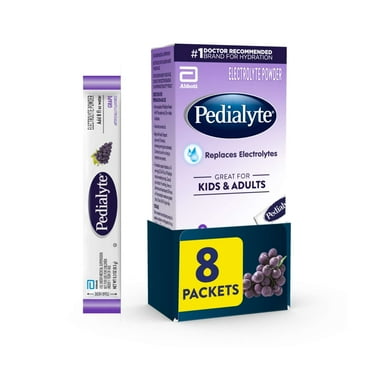 (2 pack) Pedialyte Electrolyte Powder, Variety Pack: Grape, Strawberry ...