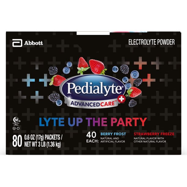 Pedialyte Multi Pack, Electrolyte Hydration Drink, 0.6 oz Electrolyte ...
