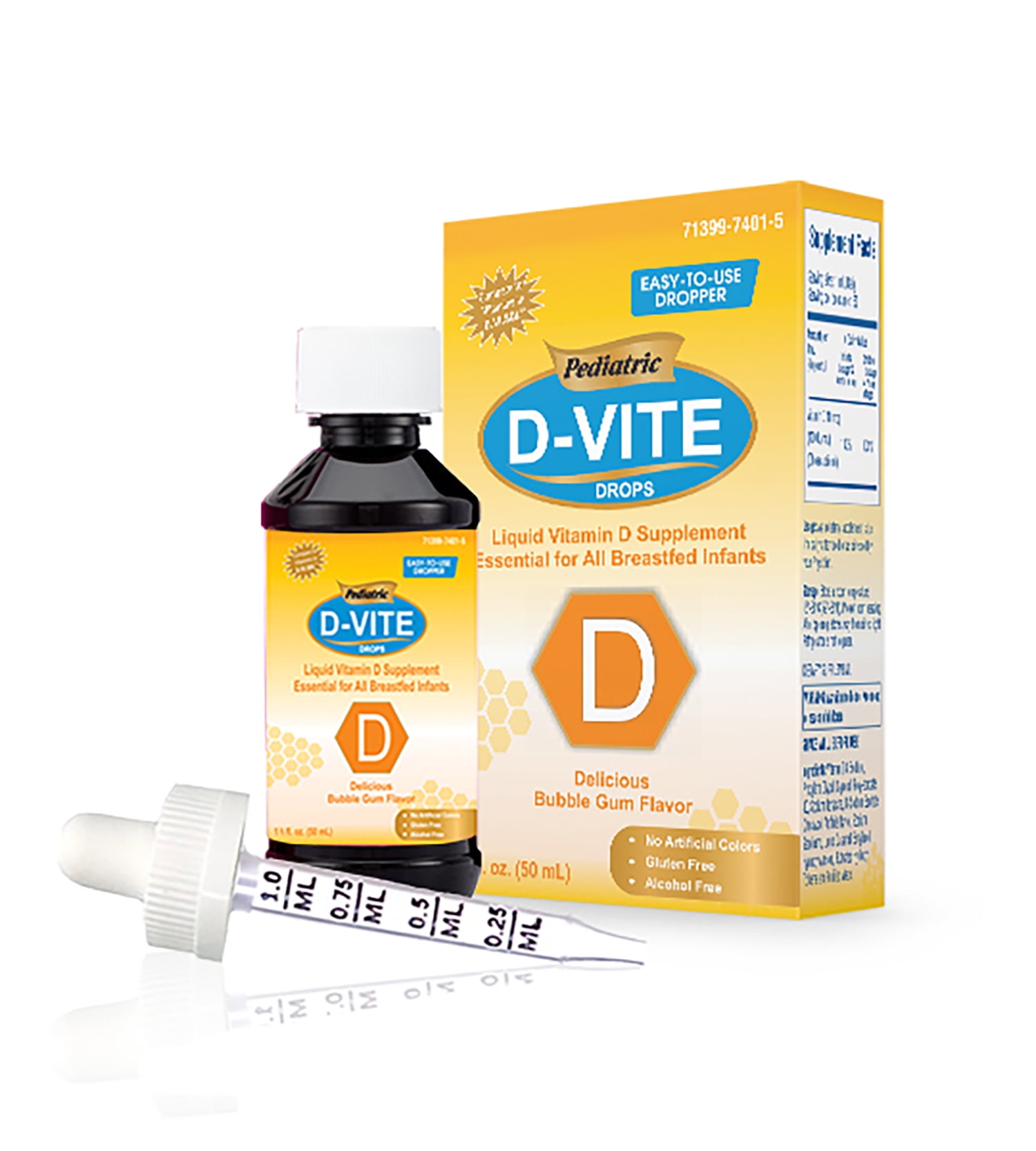 Akron Pediatric D-Vite Drops | 50ml Liquid Vitamin D Supplement for Infants & Toddlers | Bubble ...