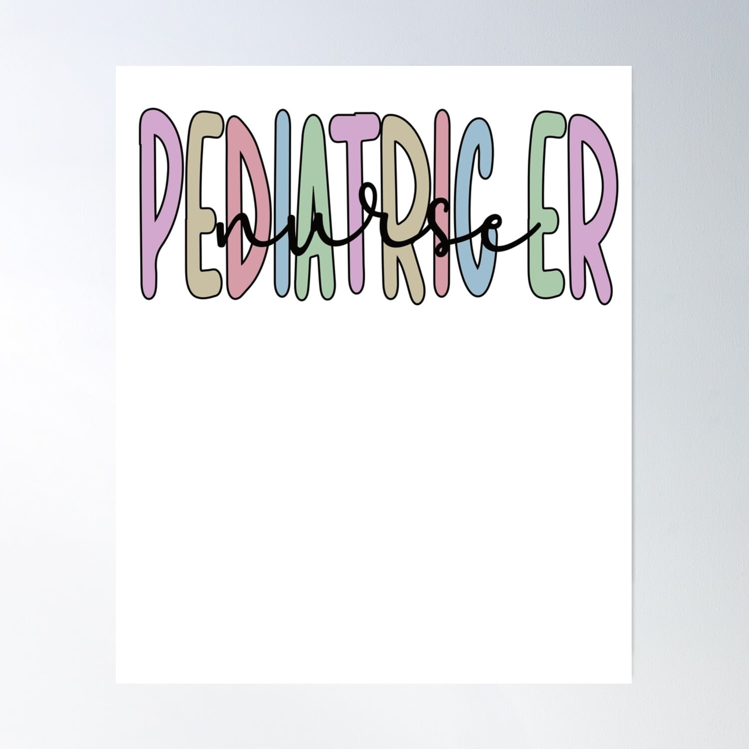 Pediatric Er Nurse Appreciation Peds Er Nurse Gift Poster Wall Art ...