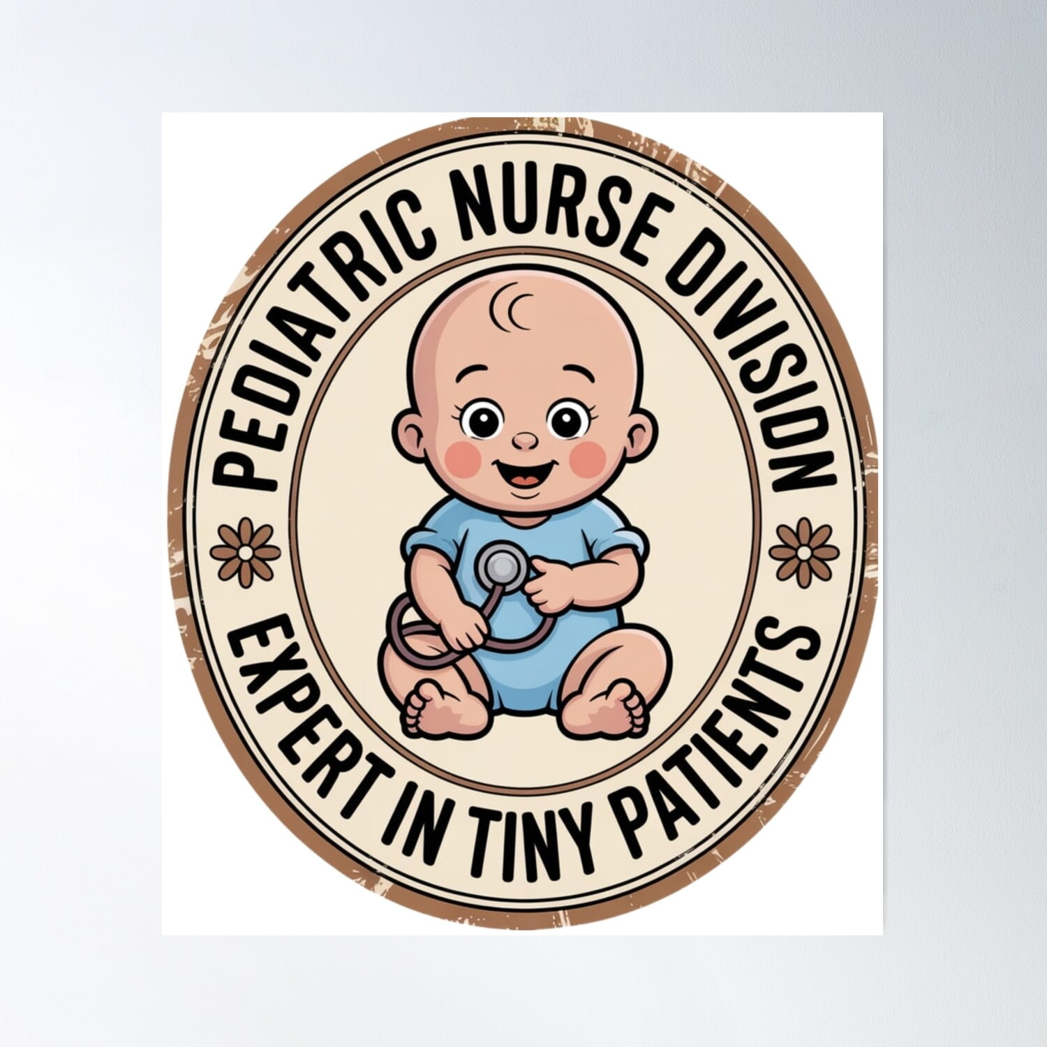 Pediatric Nurse Division Expert In Tiny Patients Poster Wall Art ...