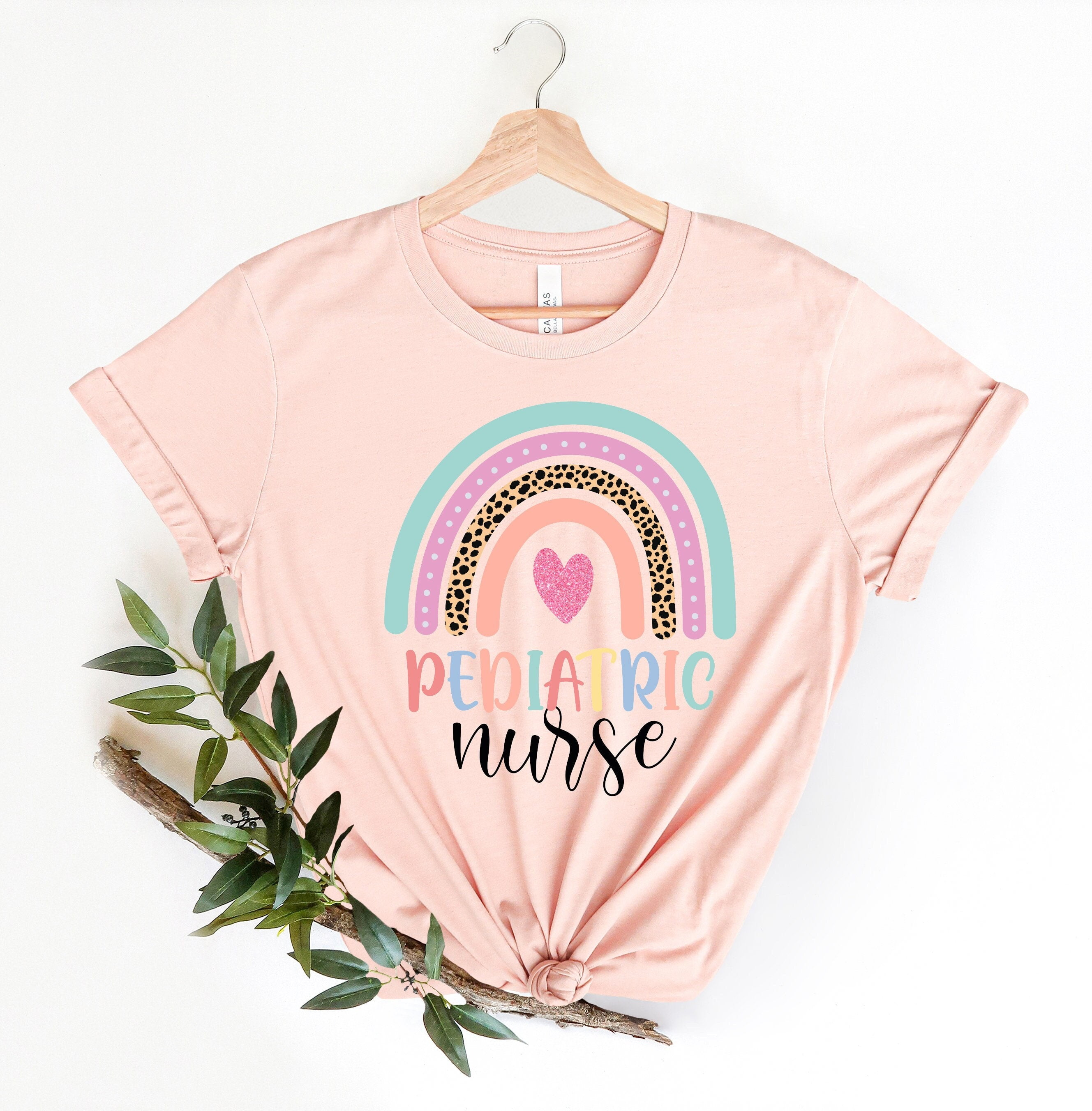 Pediatric Nurse Rainbow Shirt, Cute Peds Nurse Tshirt, Pediatric Nurse ...