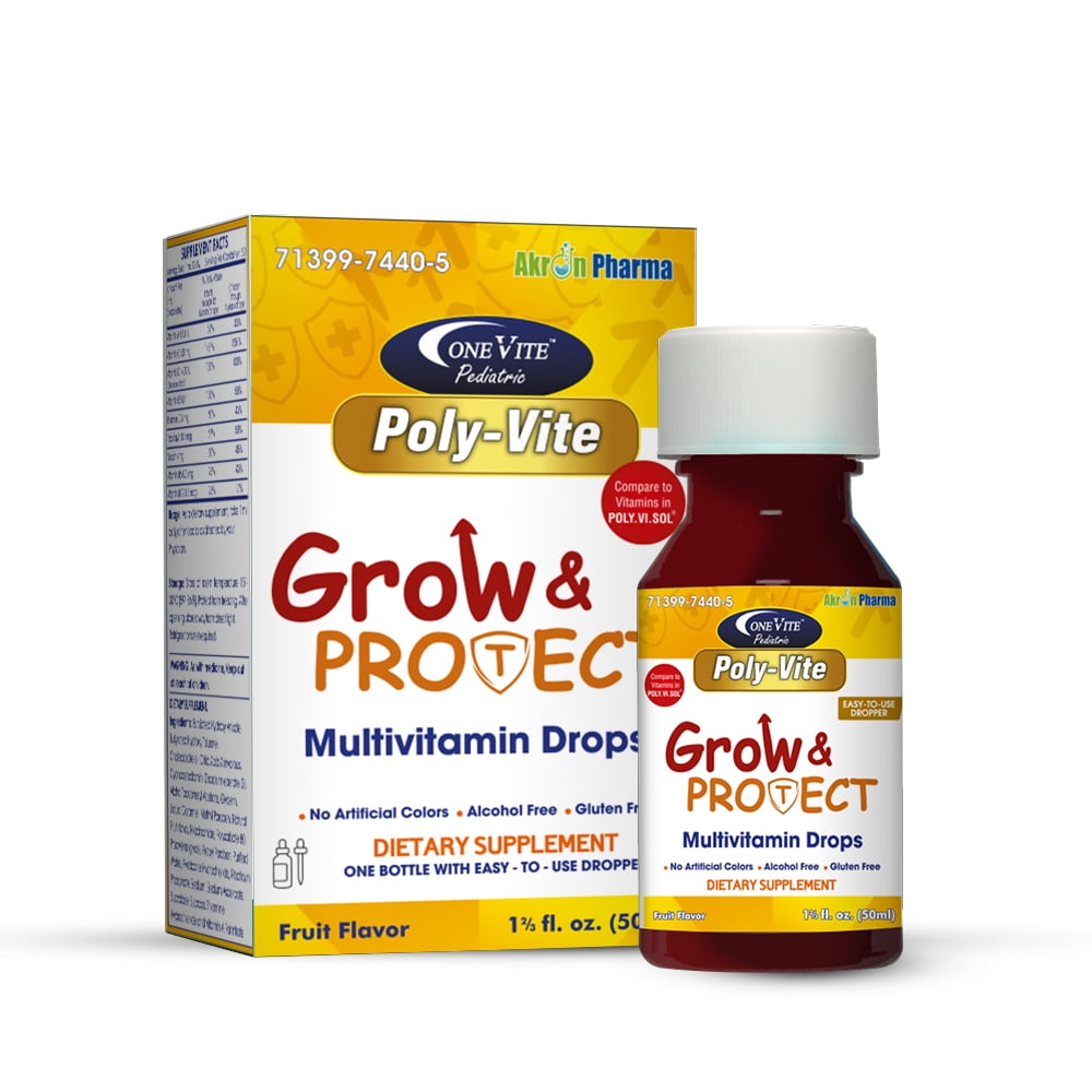Pediatric Poly- Vite Drops 1.67 Fl Oz (Pack of 1) - Walmart.com