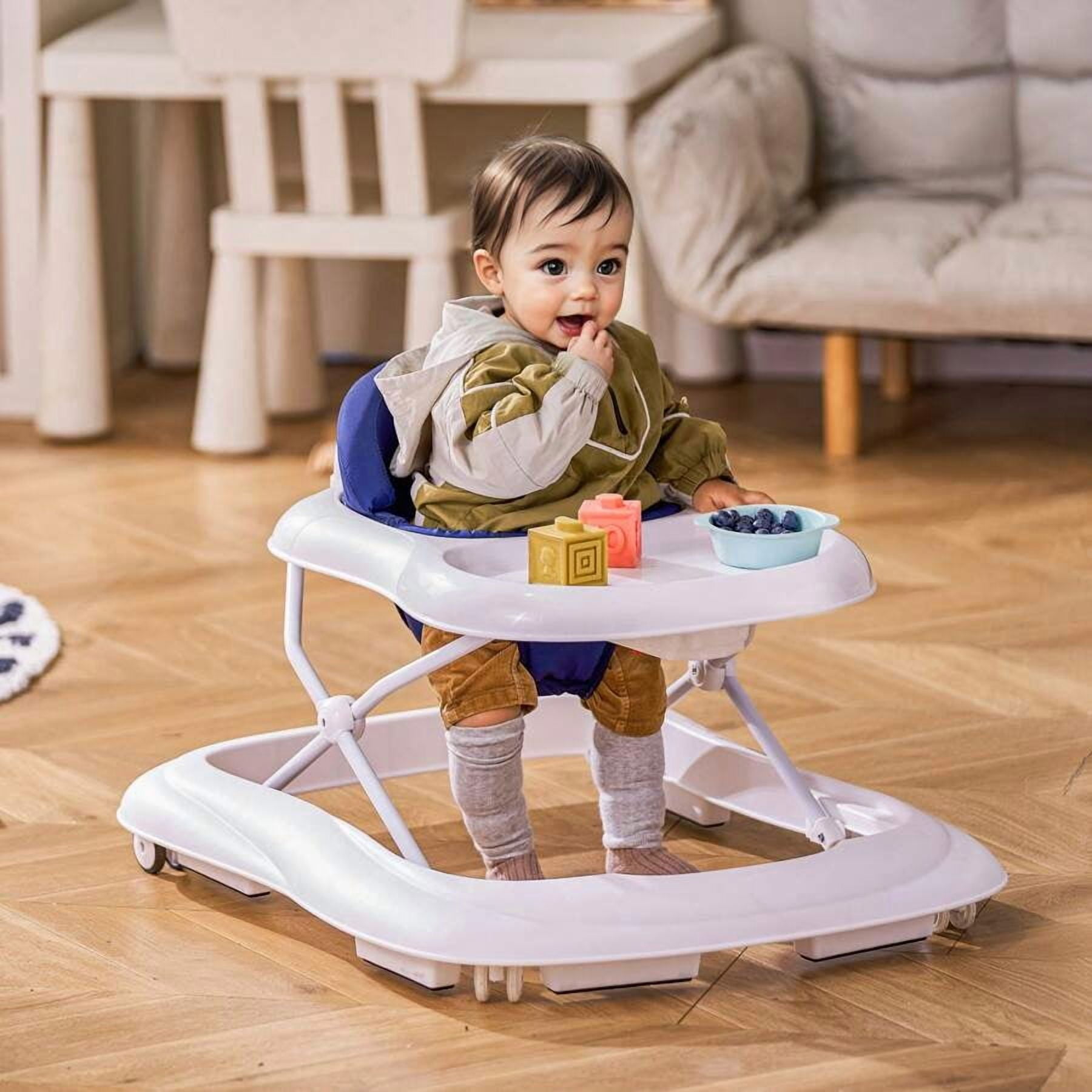 Pediatrician-Approved Baby Walker - 3-Height Adjust & Montessori Toy ...