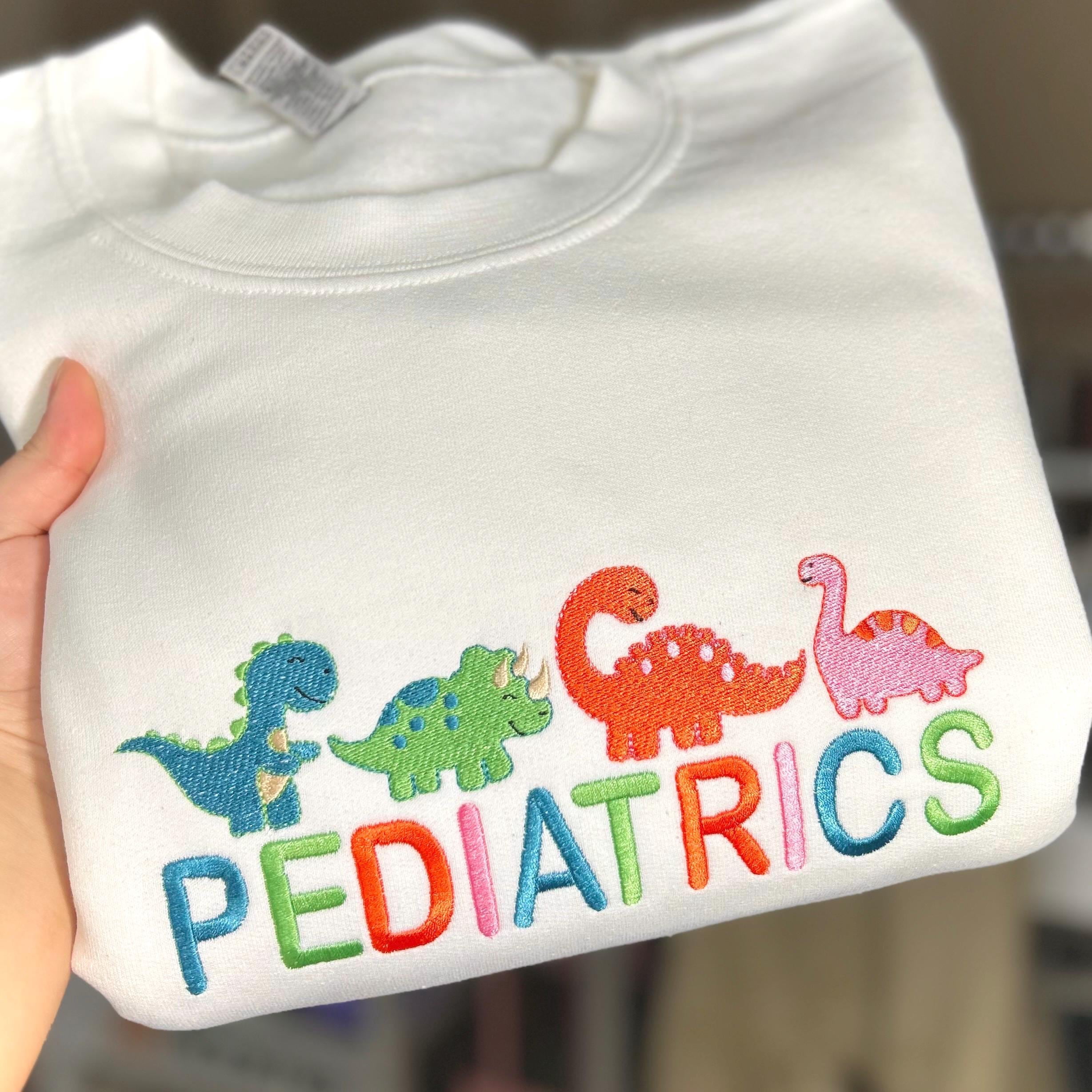 Pediatrics Embroidered Sweater, Embroidered Nurse Sweater, cute sweater ...