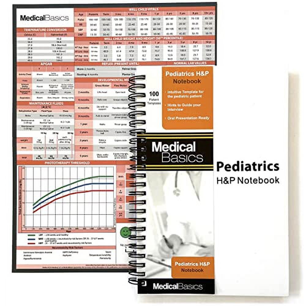 Pediatrics H&P Notebook Medical History and Physical notebook, 100 ...