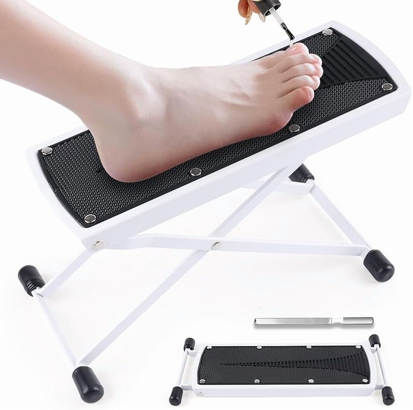 Pedicure Foot Rest, 6 Heights Adjustable Non-Slip Foot Stand for ...