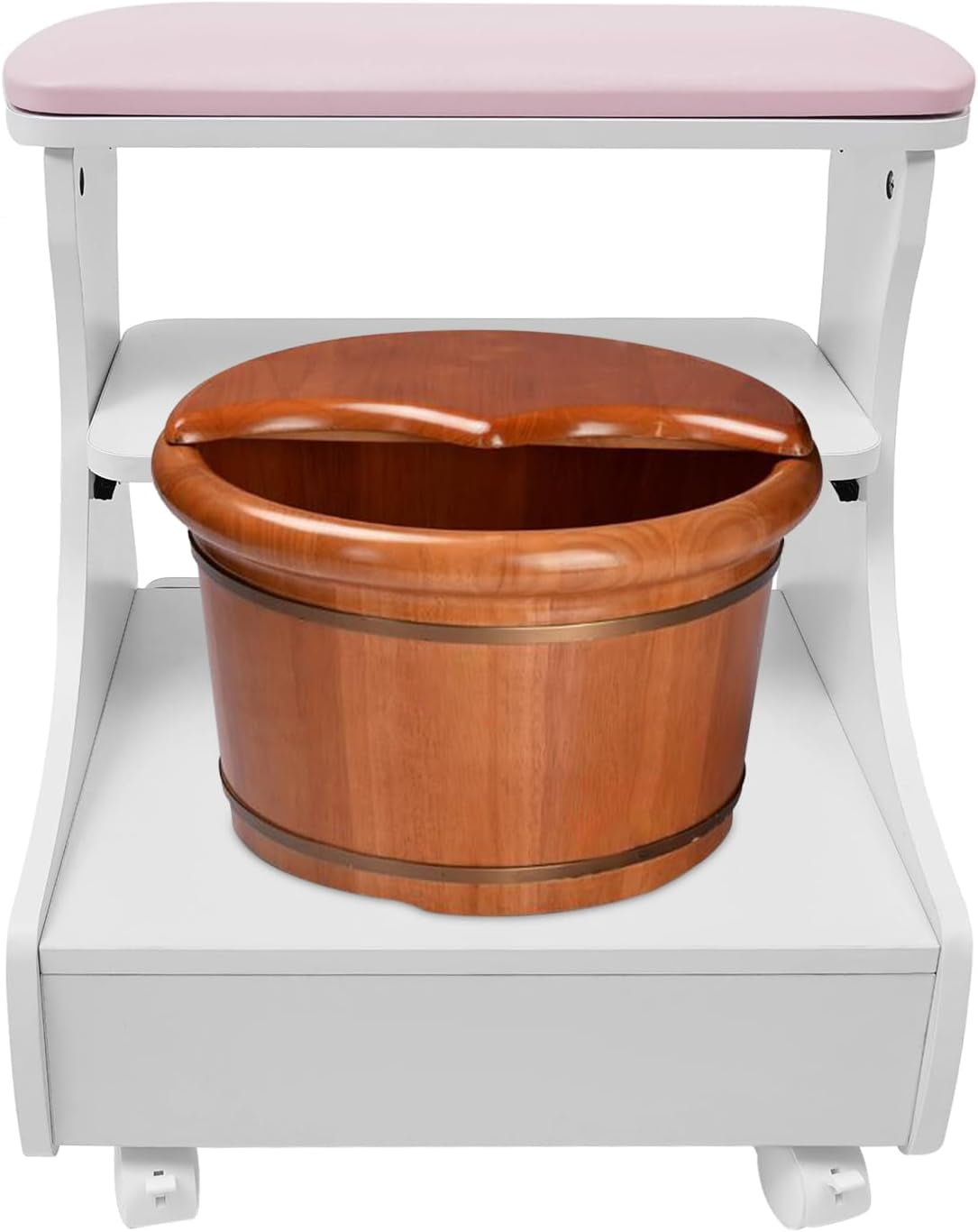 Pedicure Foot Rest Stand, PU Leather Home Beauty Footrest Manicure Foot ...