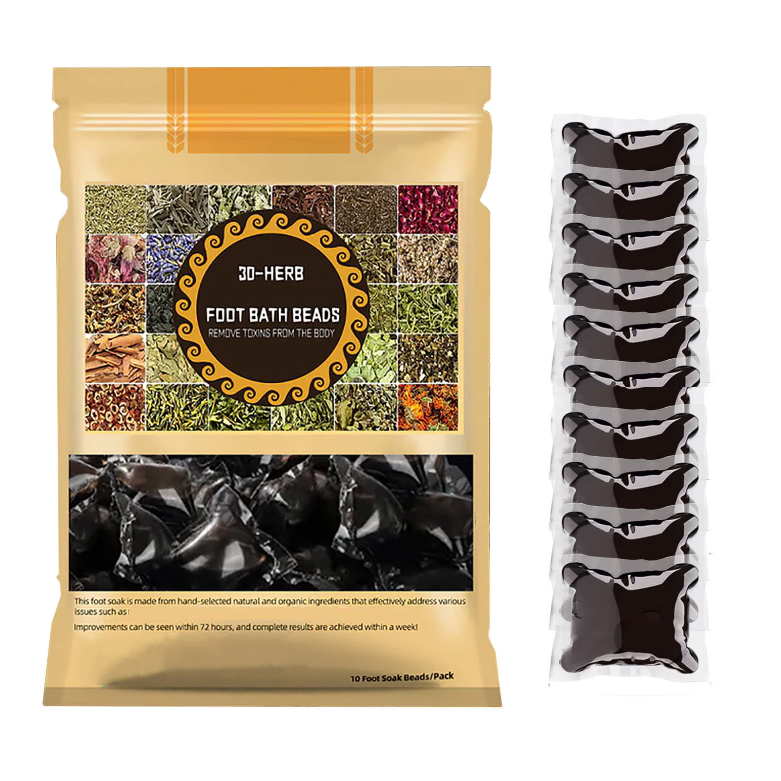 Pedicure Foot Soak Packets - 10 Capsules Multi Pack Exfoliating Foot ...