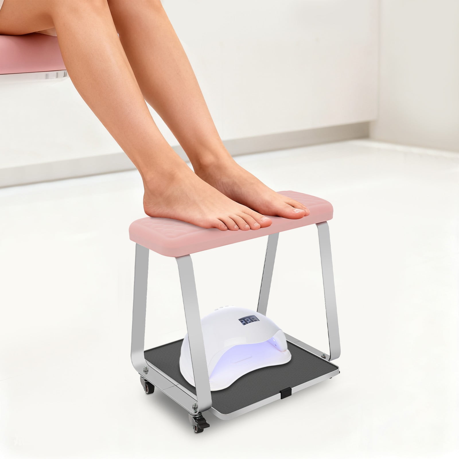 Pedicure Footrest for Nail Technique Salon with Tray Movable Pedicure ...