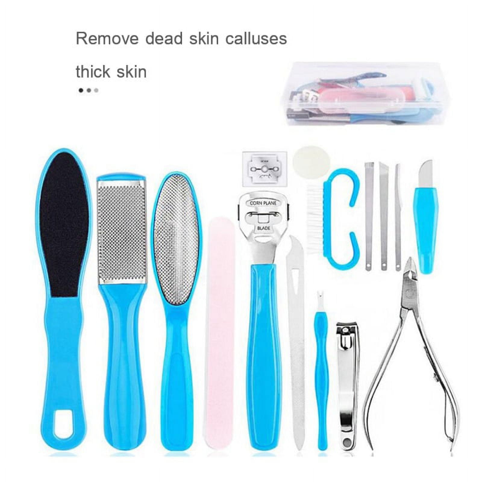 Pedicure Kit, Baban 17 in 1 Foot File Foot Scrubber Callus Remover Set ...