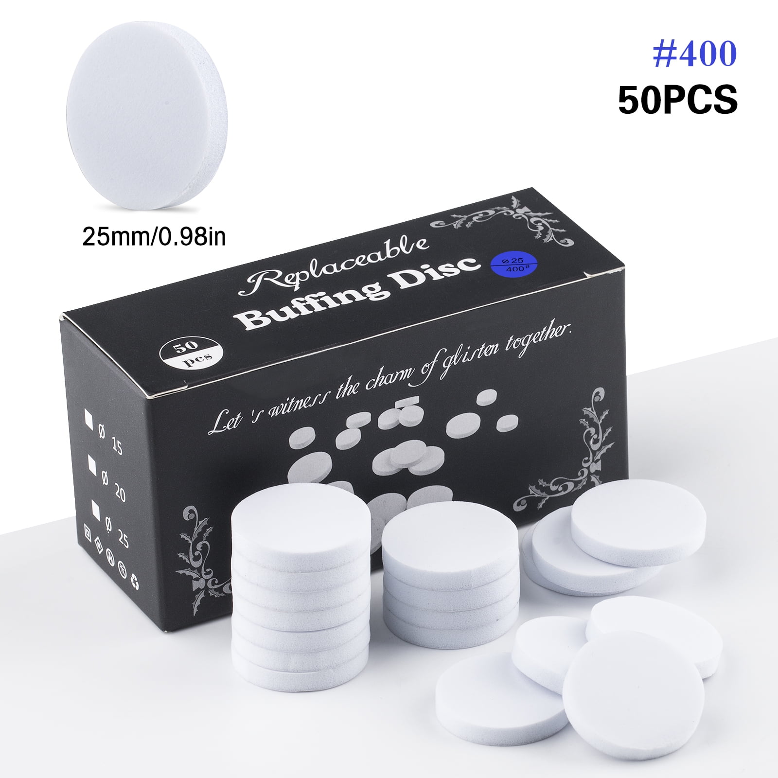 Pedicure Pads Nail Buffing Disc Foot Pedicure Disk Self-Adhesive ...