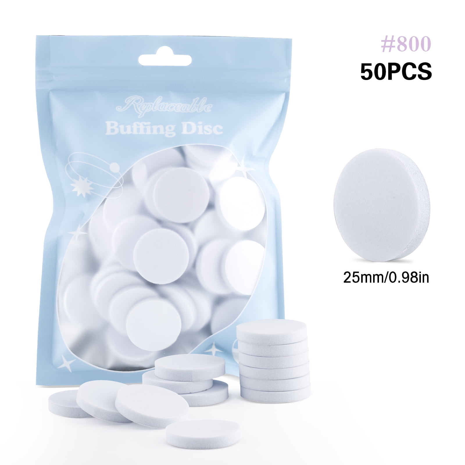 Pedicure Polishing Pads Replaceable Self-Adhesive Sanding Paper Foot ...