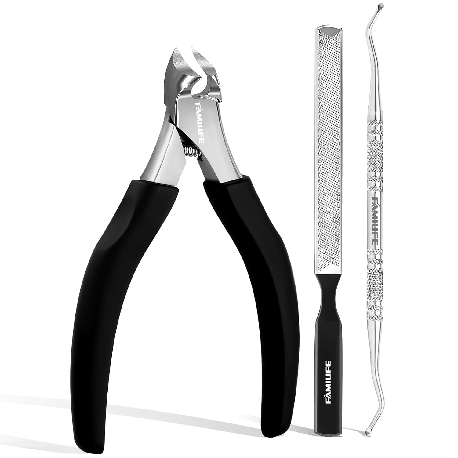 Pedicure Tool Kit and Ingrown Toenail Removal Kit, 3-Piece Set with ...