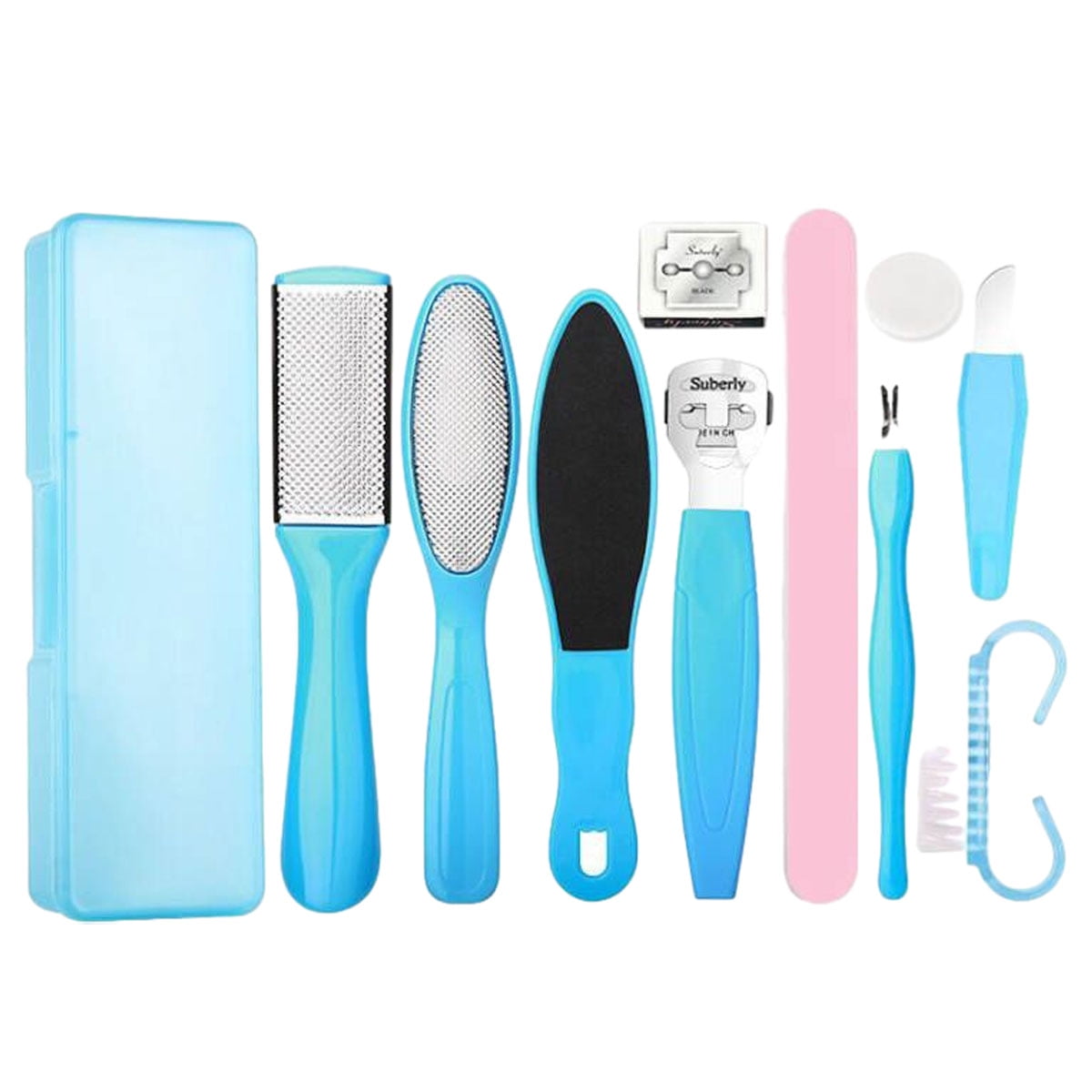 Pedicure Tools Kit 10 in 1, Stainless Steel Foot Peel and Clean Feet ...