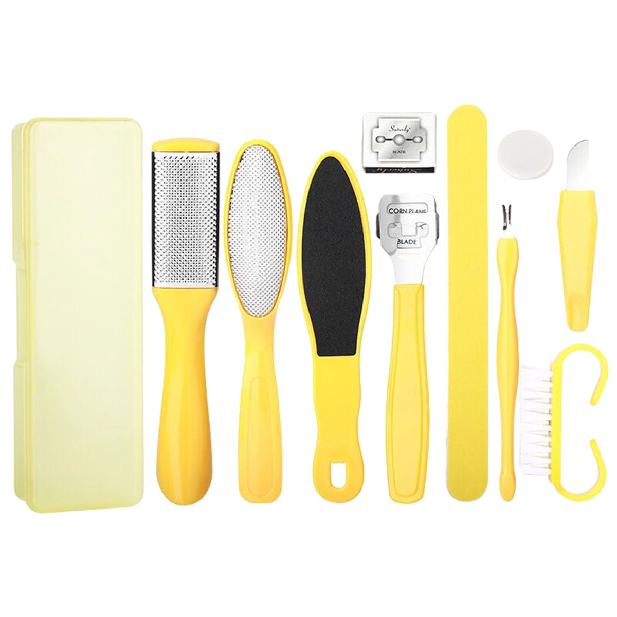 Pedicure Tools Kit 10 in 1, Stainless Steel Foot Peel and Clean Feet ...