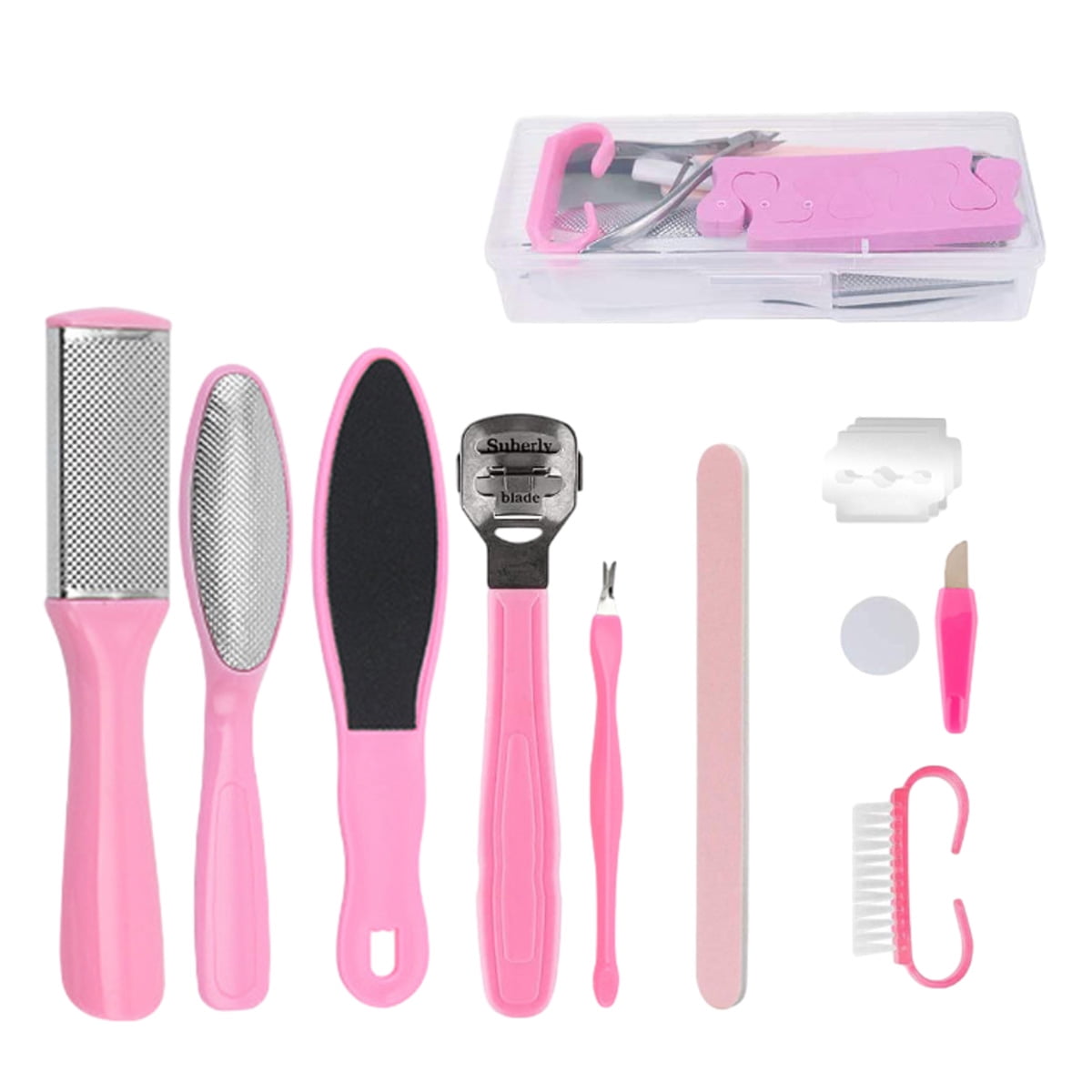 Pedicure Tools Set, 10 In 1 Stainless Steel Foot Care Kit Foot File ...