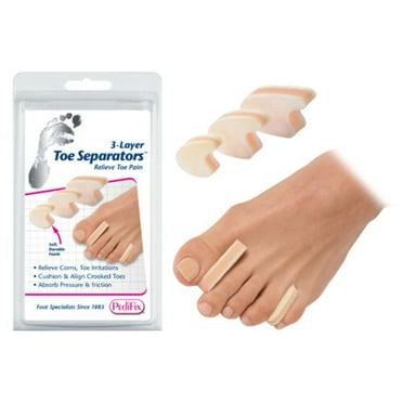 PediFix 3-Layer Toe Separators Small, Medium, Large 6 Each HSA/FSA ...